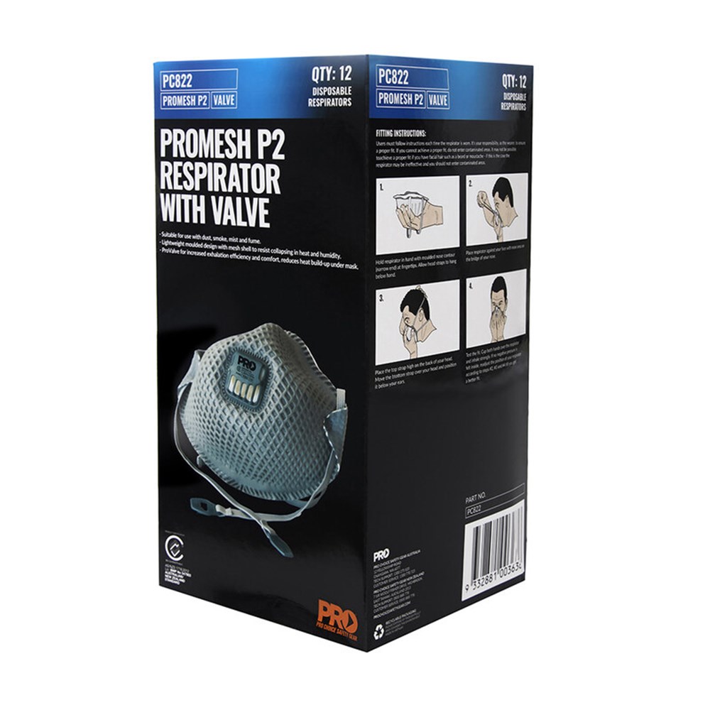 Dust Masks Promesh P2 plus Valve | QLD Safety